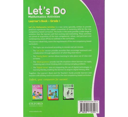 Let's do Mathematics Activities Grade 1 (Approved) - Back2school Plus