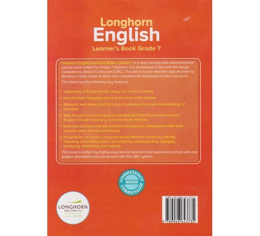 Longhorn English Grade 7 by Longhorn - Back2school Plus