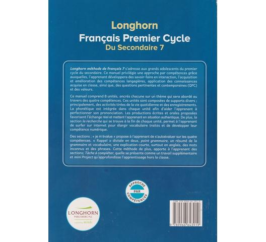 Longhorn Francais Premier Cycle Grade 7 (Approved) by Longhorn ...