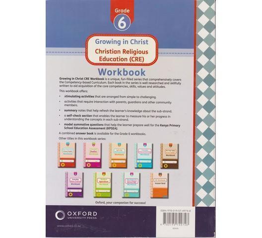 OUP Growing in Christ CRE Workbook Grade 6 by Oxford - Back2school Plus